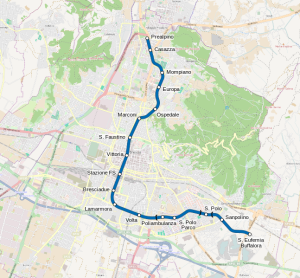 Brescia Metro Map, Stations, Timetable and Fares