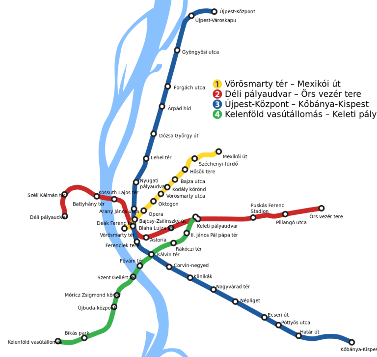Budapest Metro — Map, Lines, Route, Hours, Tickets