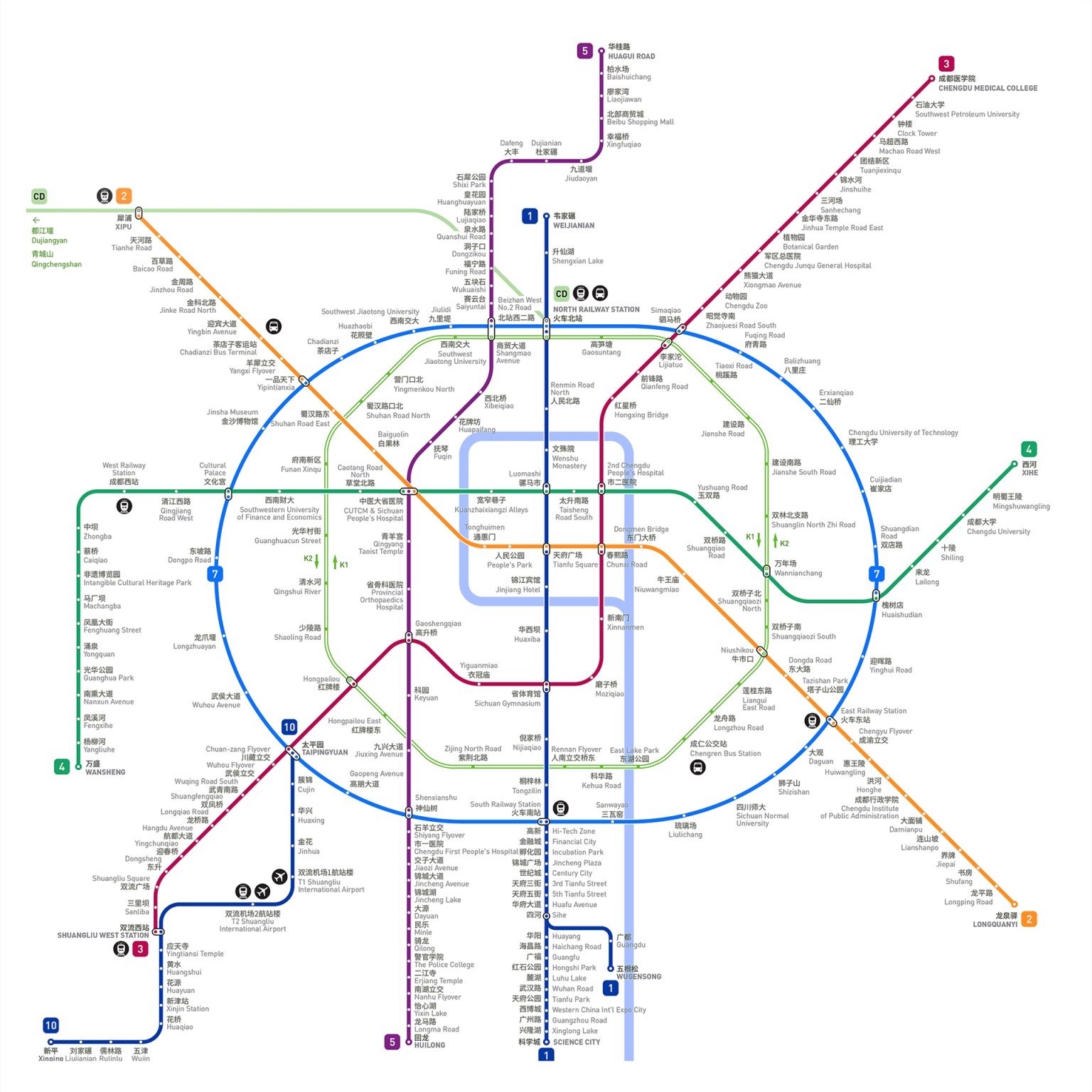 Chengdu Metro — Map, Lines, Route, Hours, Tickets