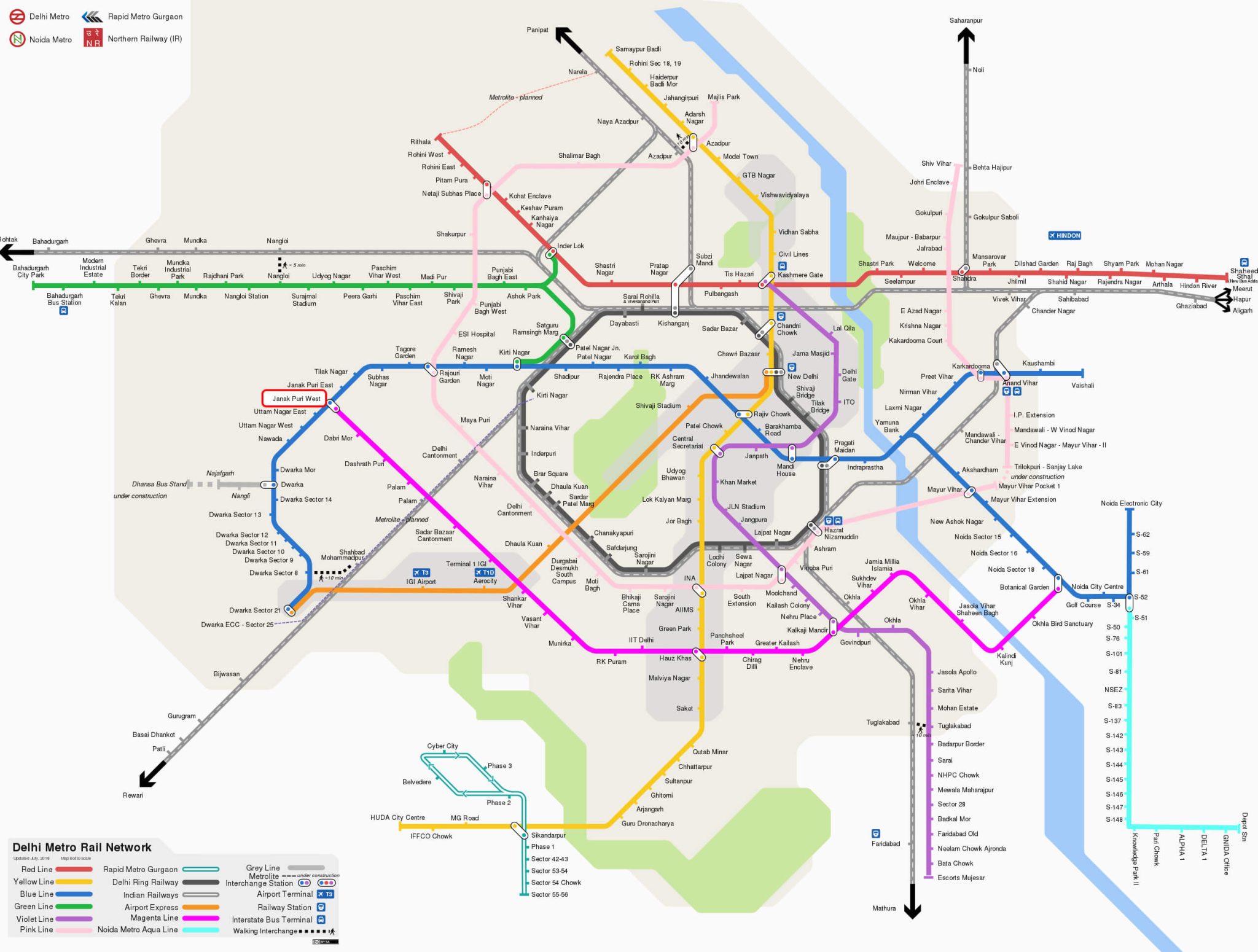 Delhi Metro Station near Vikaspuri — Map, Lines, Route, Hours, Tickets