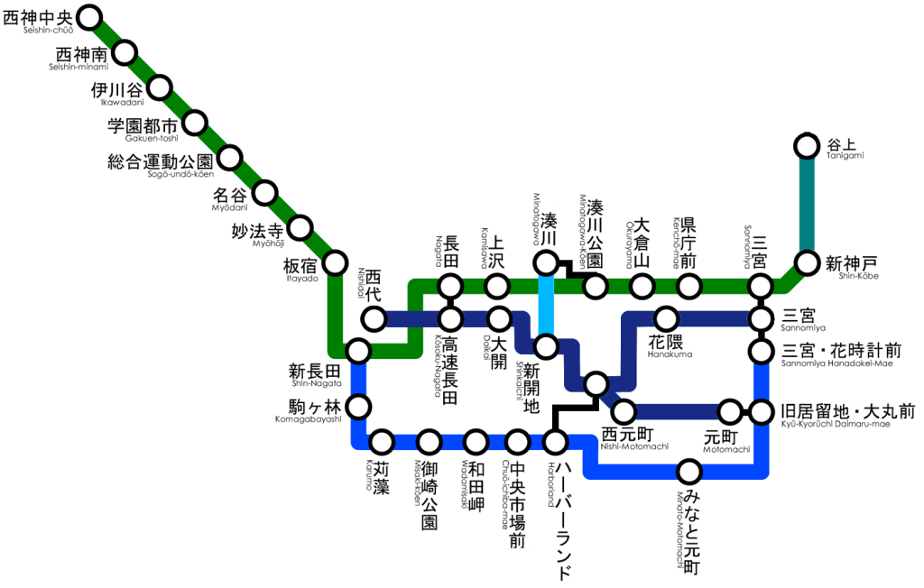 Kobe Rapid Transit Railway — Map, Lines, Route, Hours, Tickets