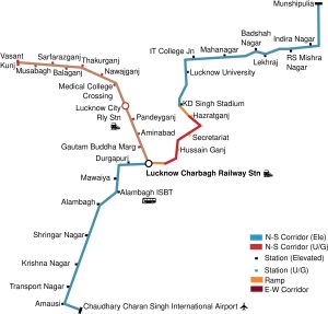 Lucknow Metro — Map, Lines, Route, Hours, Tickets