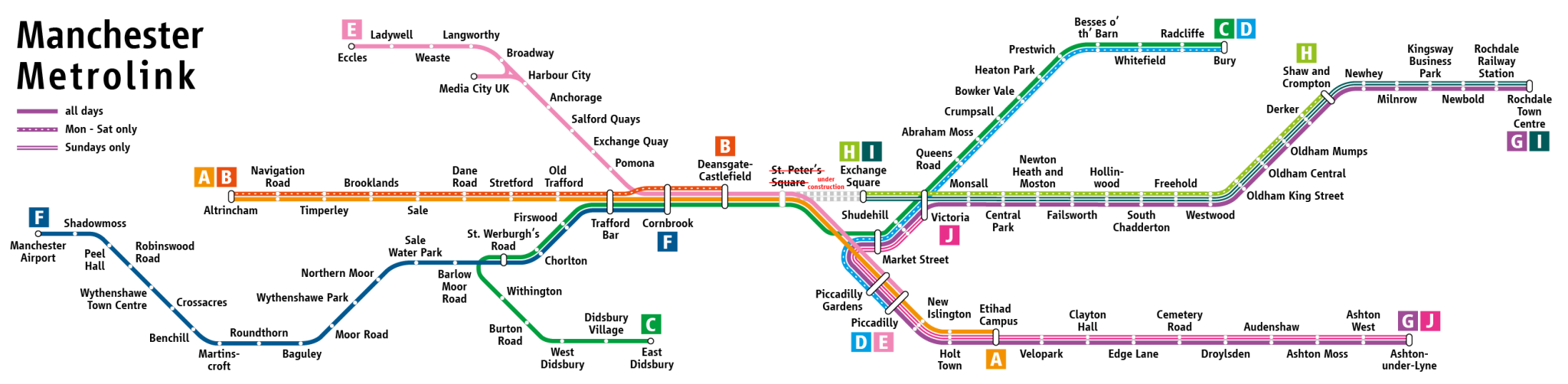 Manchester Metrolink Map, Timetable & Ticket Prices (2025) – Guide & Routes