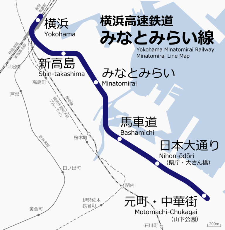 Minato Mirai Line — Map, Lines, Route, Hours, Tickets