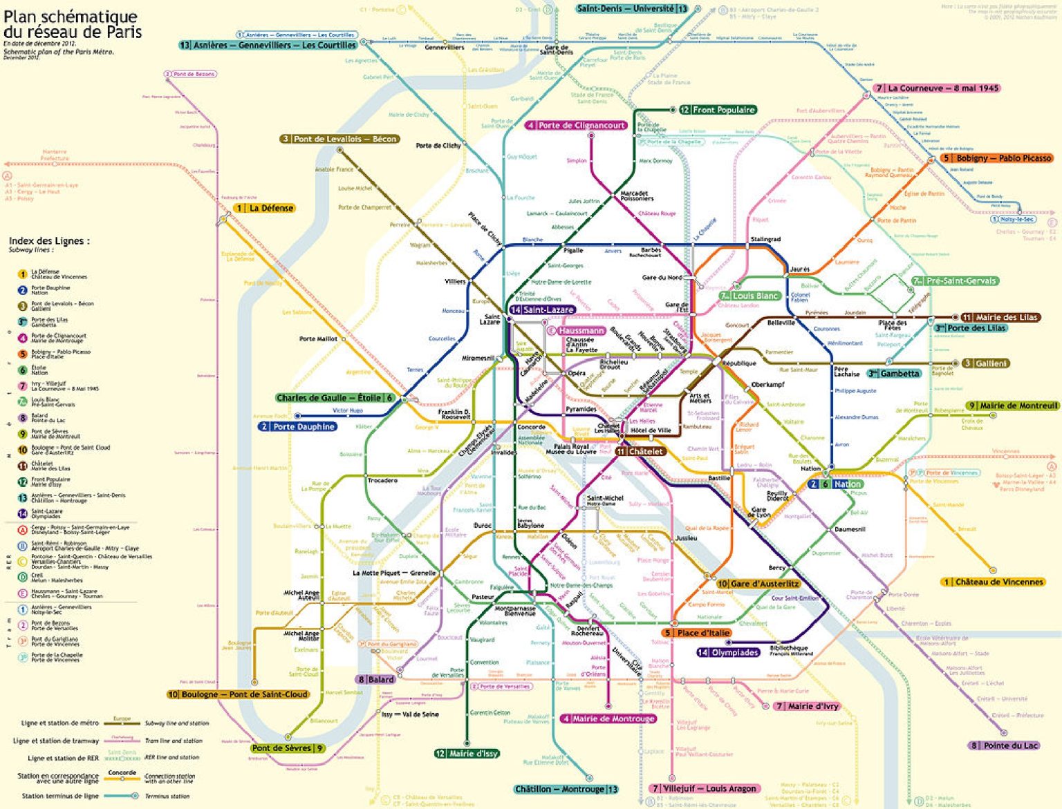 Paris Metro — Map, Lines, Route, Hours, Tickets