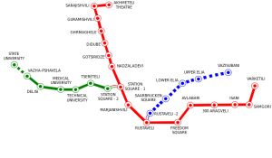 Tbilisi Metro — Map, Lines, Route, Hours, Tickets