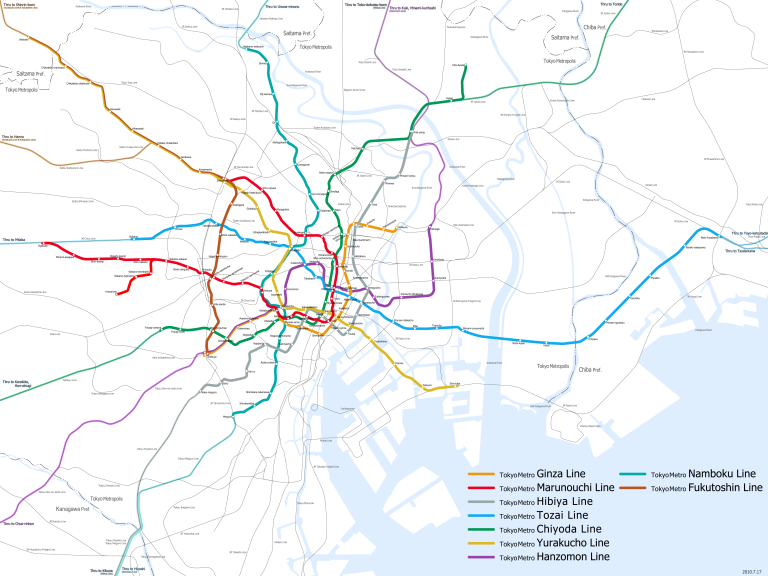 Tokyo Metro — Map, Lines, Route, Hours, Tickets