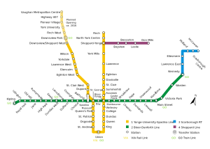 Toronto Subway and RT — Map, Lines, Route, Hours, Tickets