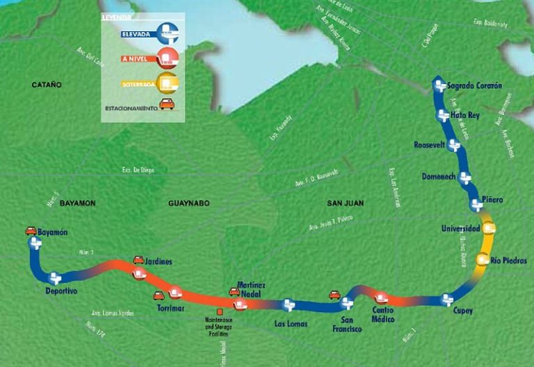 Tren Urbano — Map, Lines, Route, Hours, Tickets