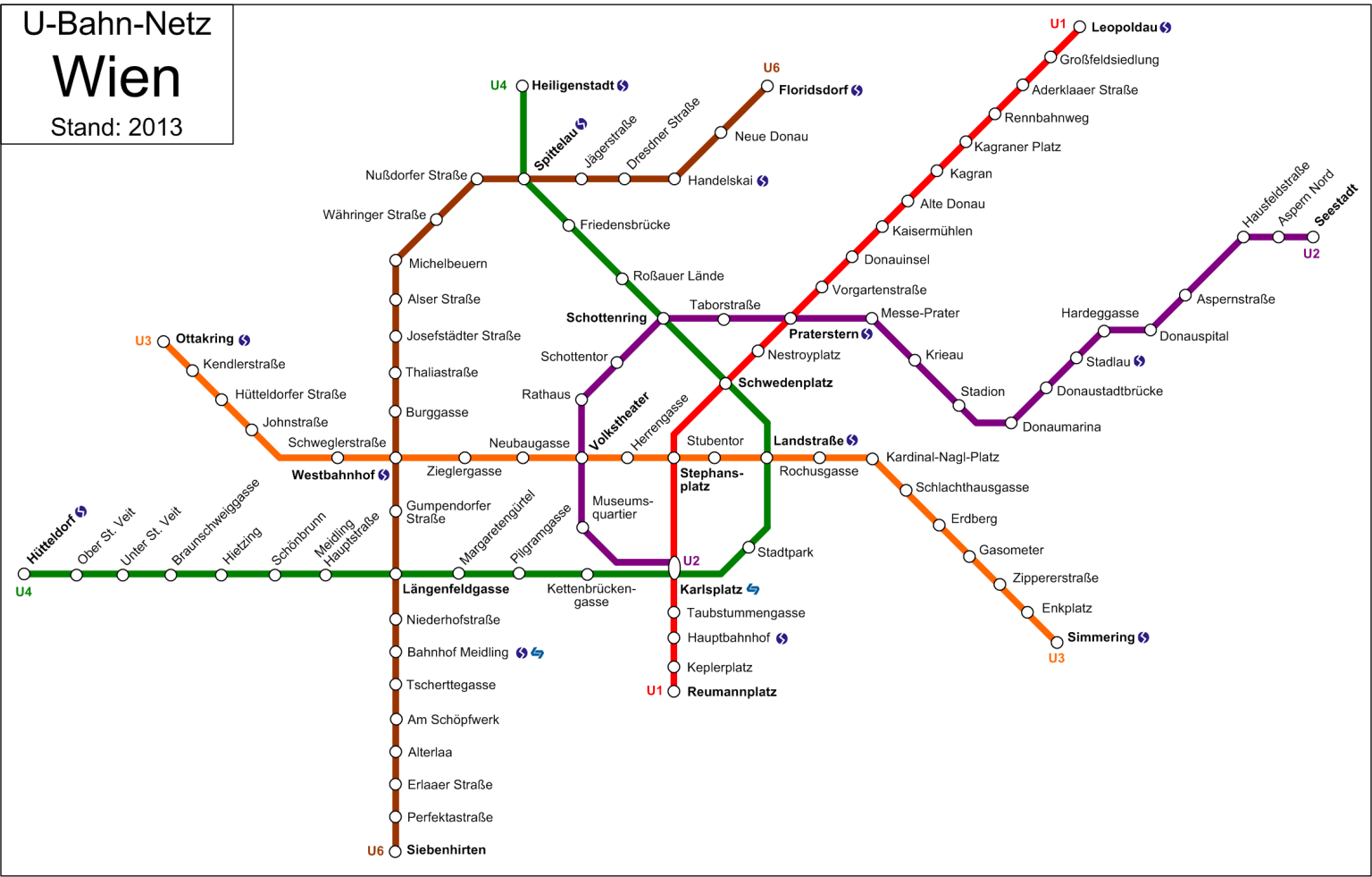 Vienna U-Bahn — Map, Lines, Route, Hours, Tickets
