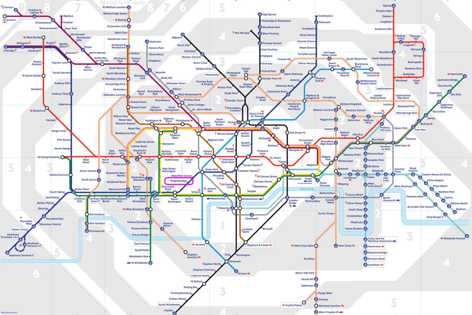 London Tube Station Near Harrods