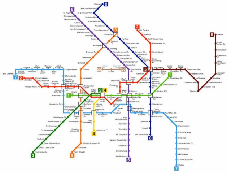 Berlin U-Bahn — Map, Lines, Route, Hours, Tickets