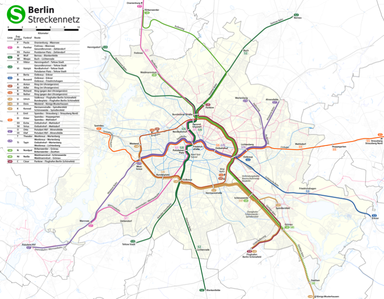 Berlin S-Bahn — Map, Lines, Route, Hours, Tickets