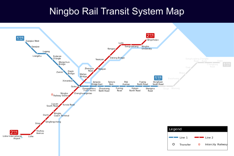 Ningbo Rail Transit — Map, Lines, Route, Hours, Tickets