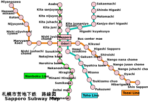 Sapporo Municipal Subway — Map, Lines, Route, Hours, Tickets