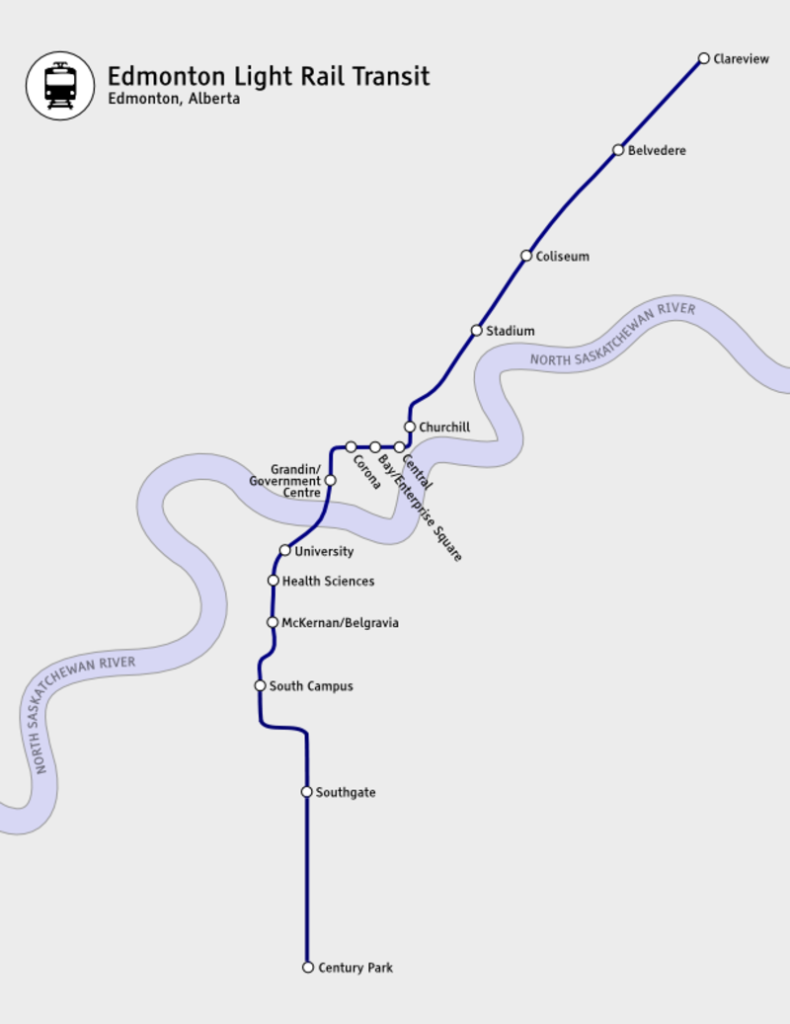 Edmonton Light Rail Transit — Map, Lines, Route, Hours, Tickets