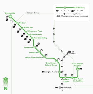Baltimore Metro SubwayLink: Map 2025, Hours, Stations, Routes & Fares ...