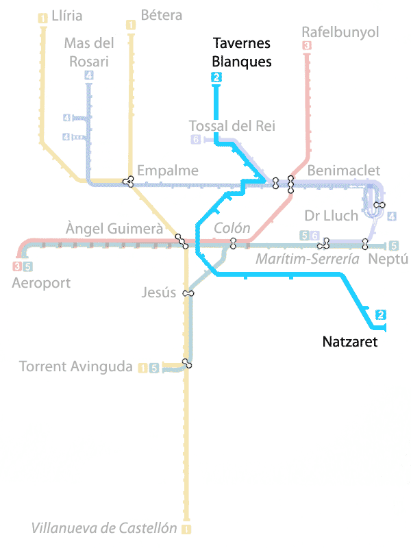 Metro Valencia — Map, Lines, Route, Hours, Tickets
