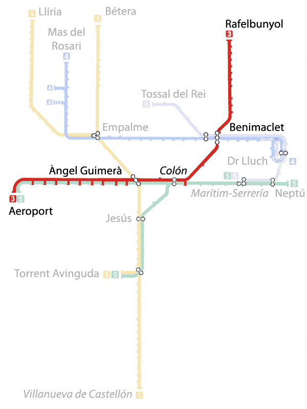 Metro Valencia — Map, Lines, Route, Hours, Tickets