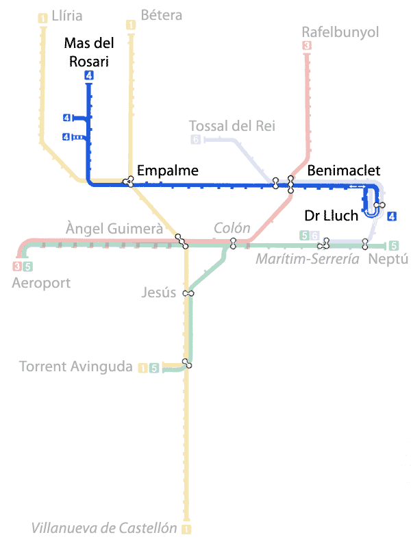 Metro Valencia — Map, Lines, Route, Hours, Tickets
