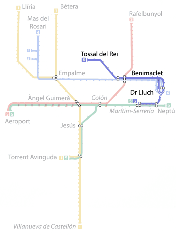 Metro Valencia — Map, Lines, Route, Hours, Tickets