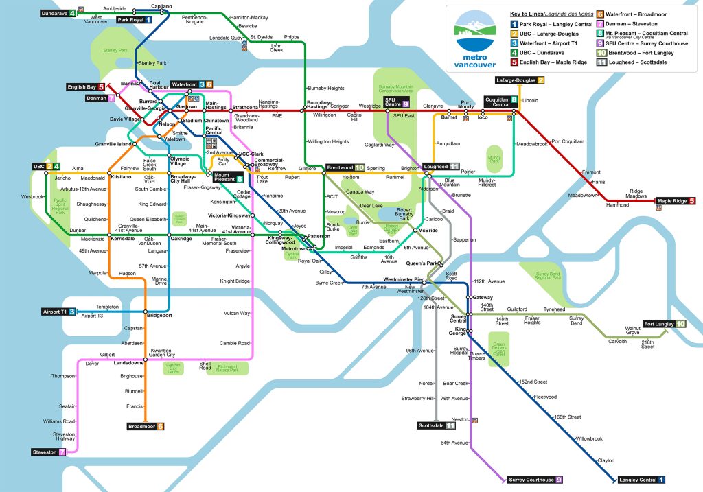 Vancouver SkyTrain — Map, Lines, Route, Hours, Tickets