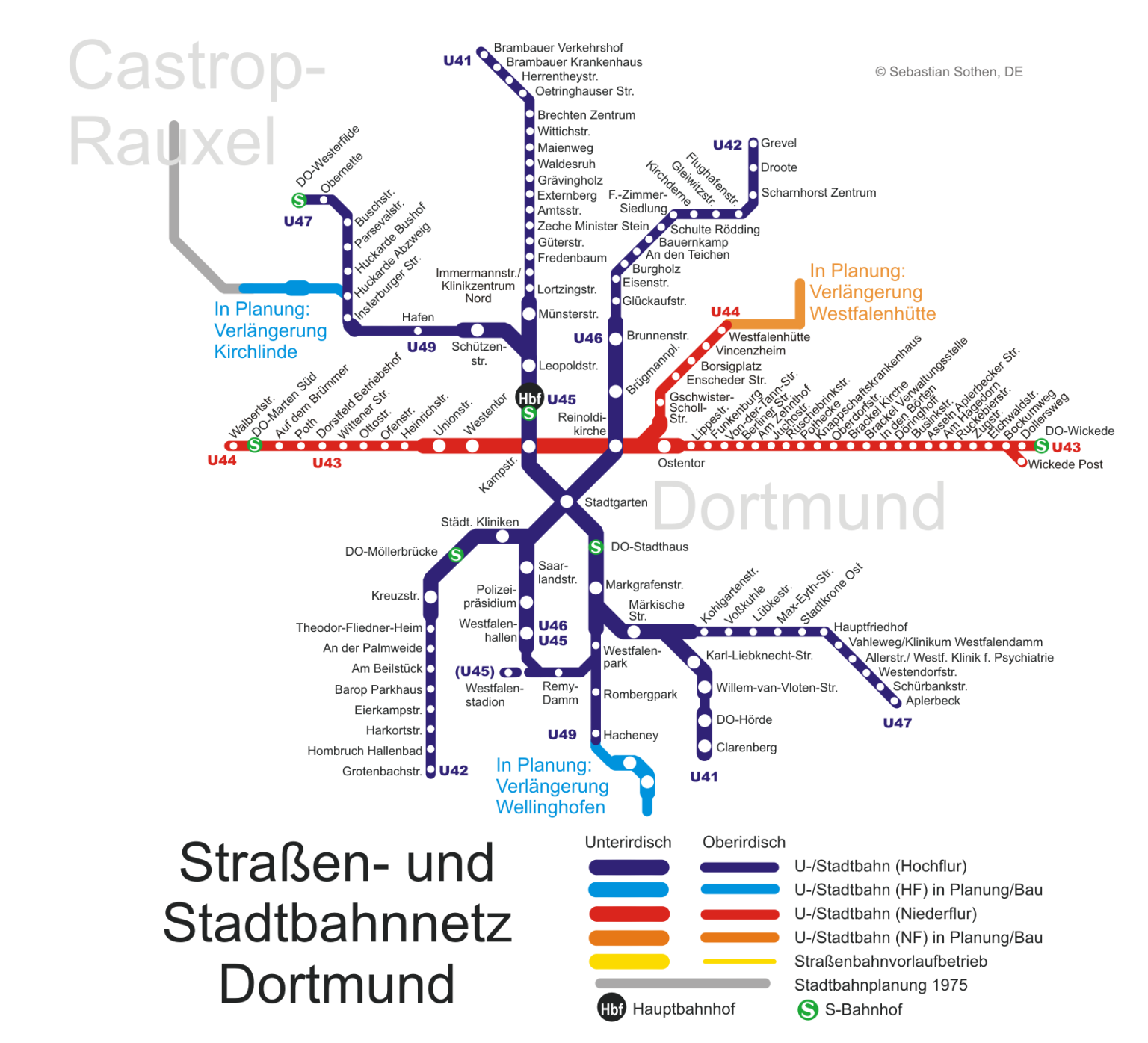 Dortmund Stadtbahn — Map, Lines, Route, Hours, Tickets
