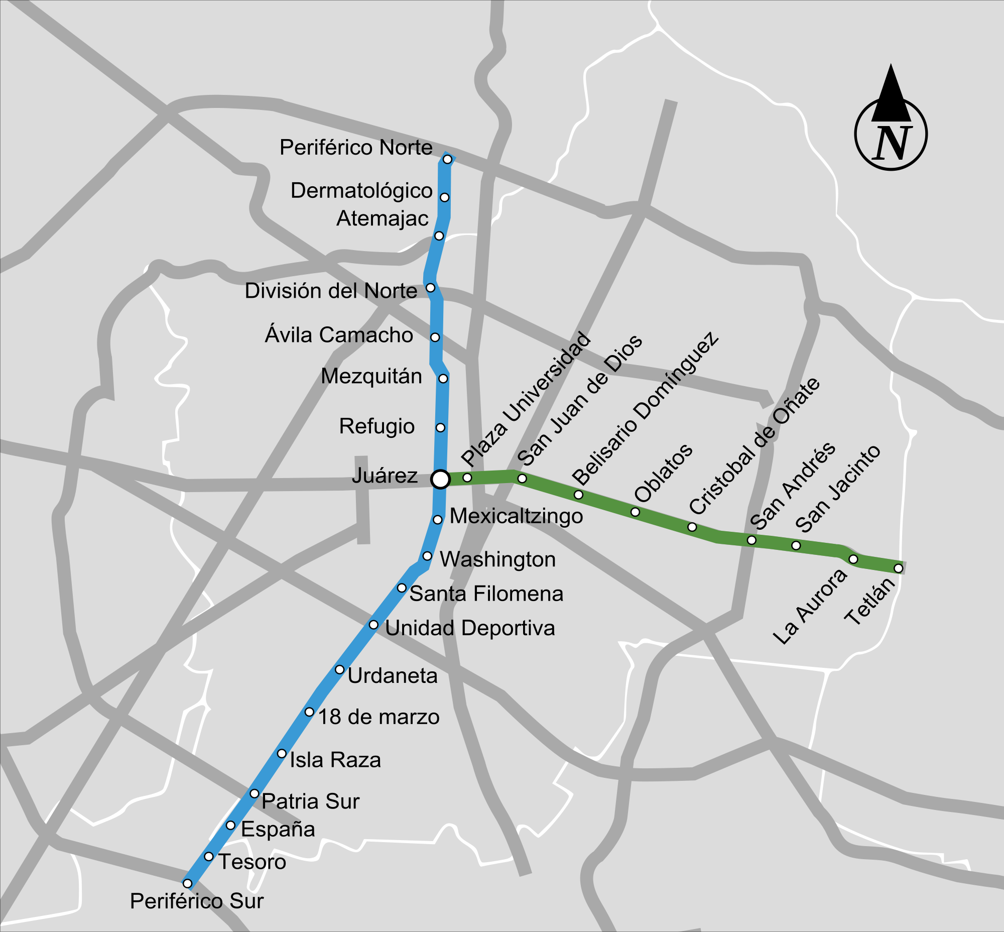 Guadalajara light rail system: SITEUR — Map, Lines, Route, Hours, Tickets