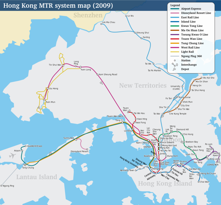MTR Hong Kong — Map, Lines, Route, Hours, Tickets