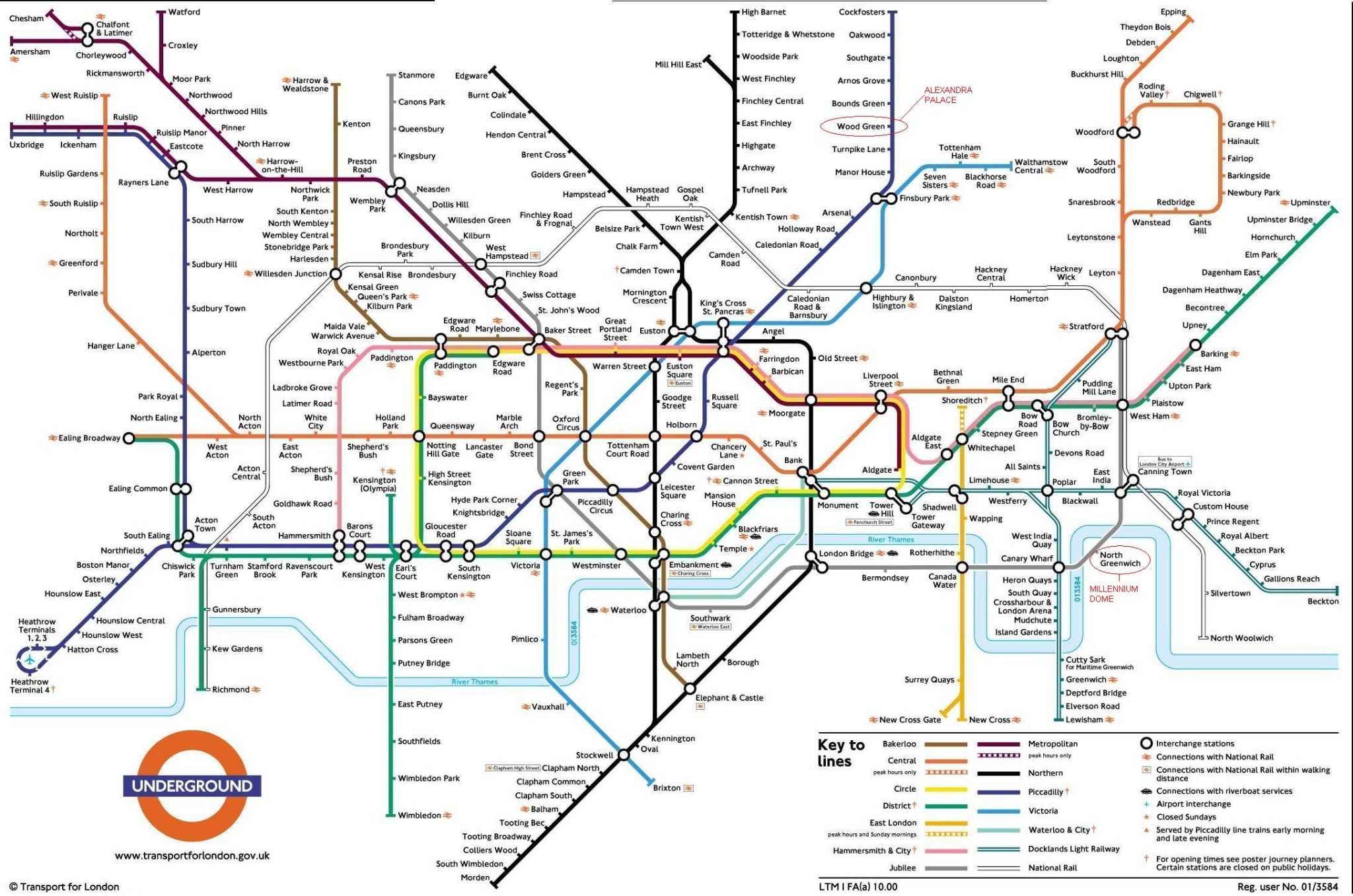 London Underground — Map, Lines, Route, Hours, Tickets