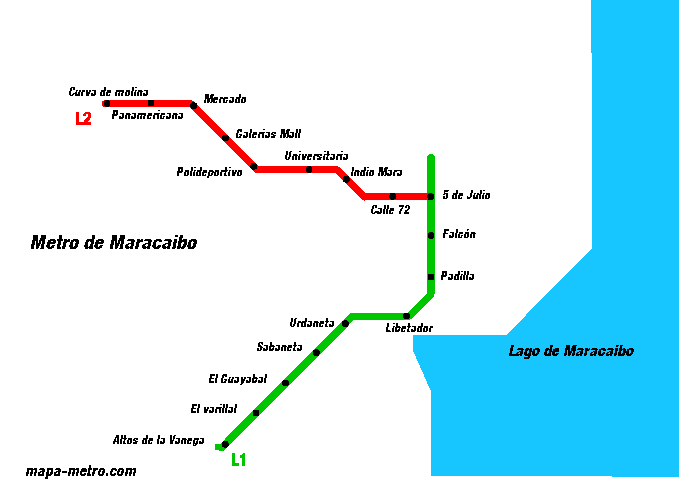 Maracaibo Metro — Map, Lines, Route, Hours, Tickets