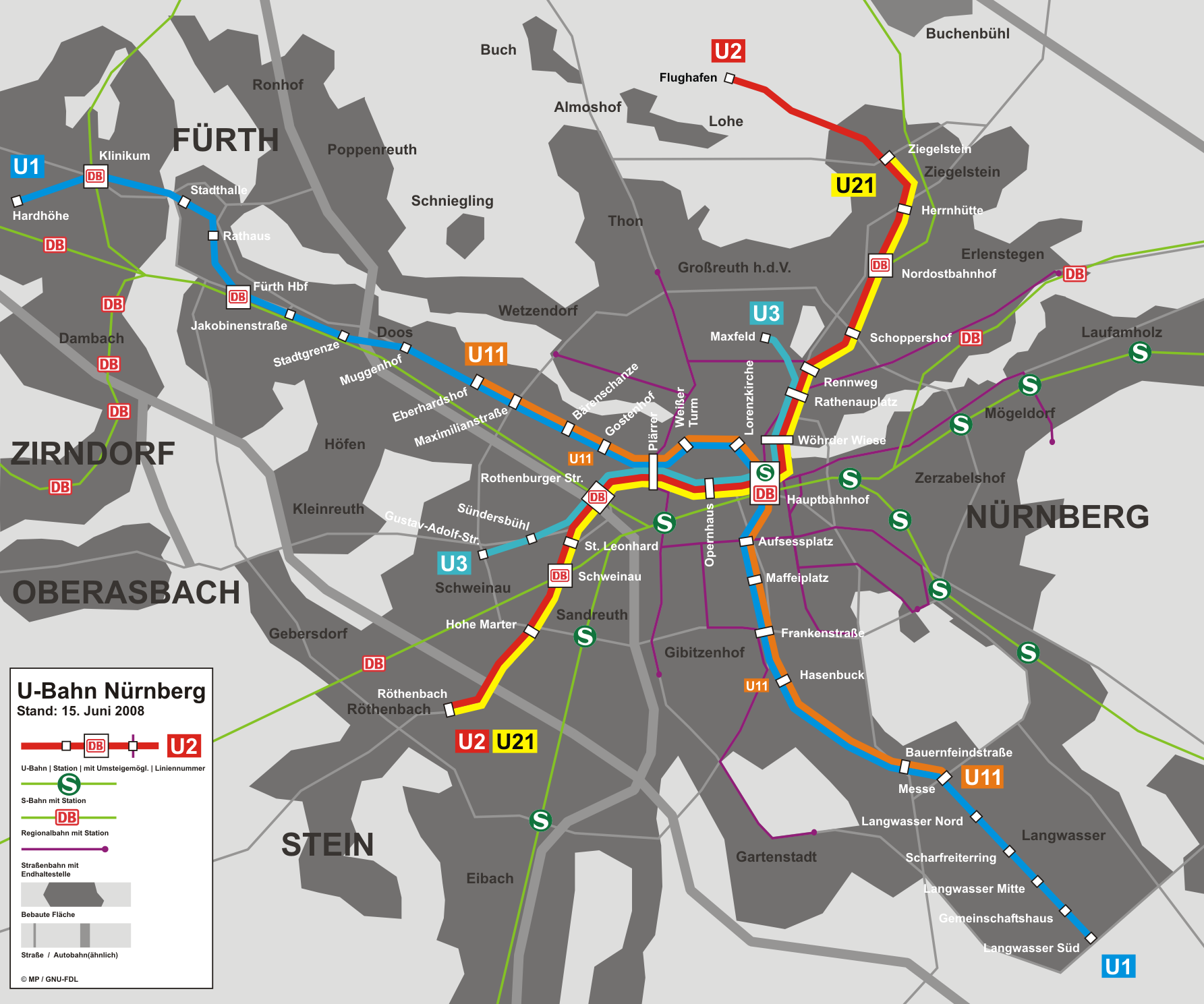 Nuremberg U-Bahn — Map, Lines, Route, Hours, Tickets
