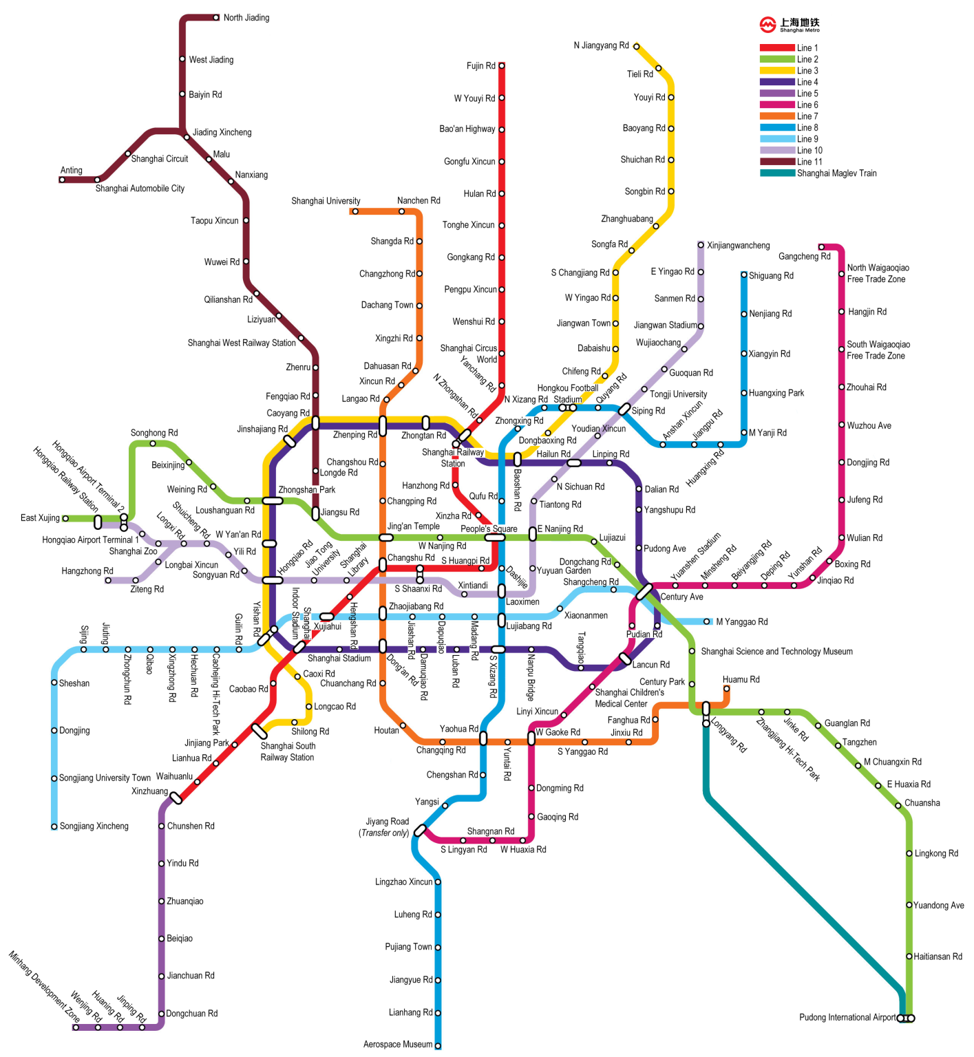 Shanghai Metro — Map, Lines, Route, Hours, Tickets