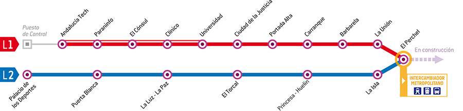 Málaga Metro — Map, Lines, Route, Hours, Tickets