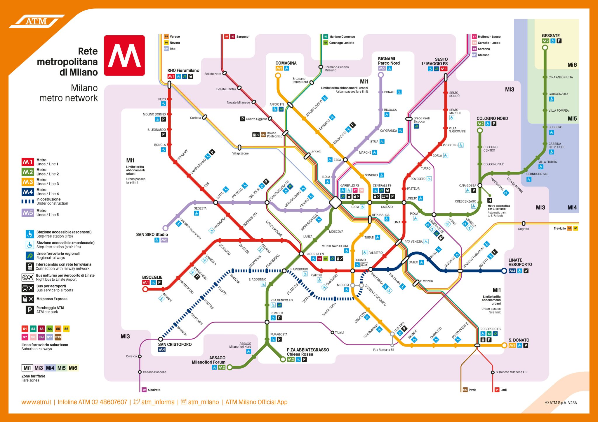 Milan Metro — Map, Lines, Route, Hours, Tickets