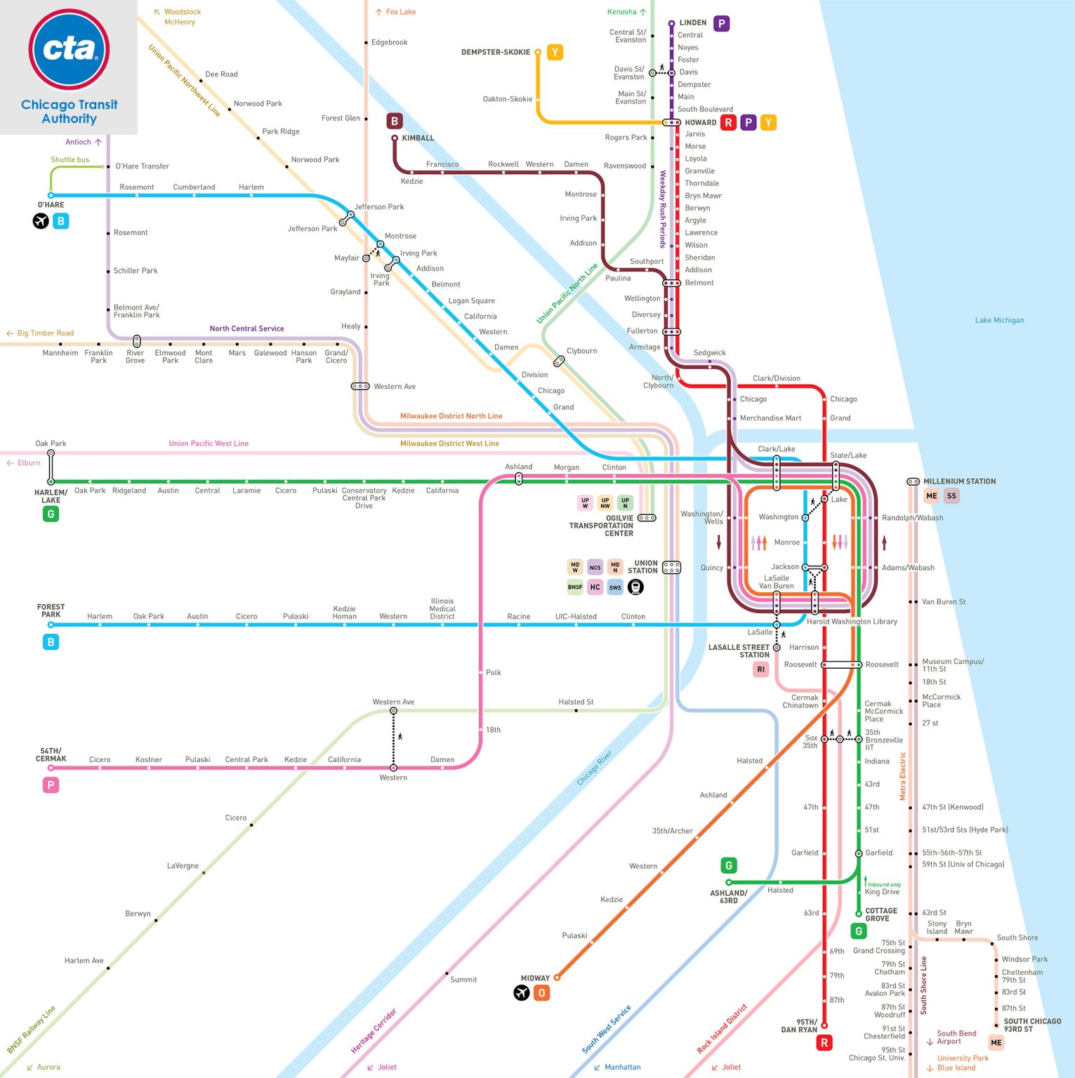 Chicago L: Map 2025, Stations, Schedule, Fares & Travel Guide