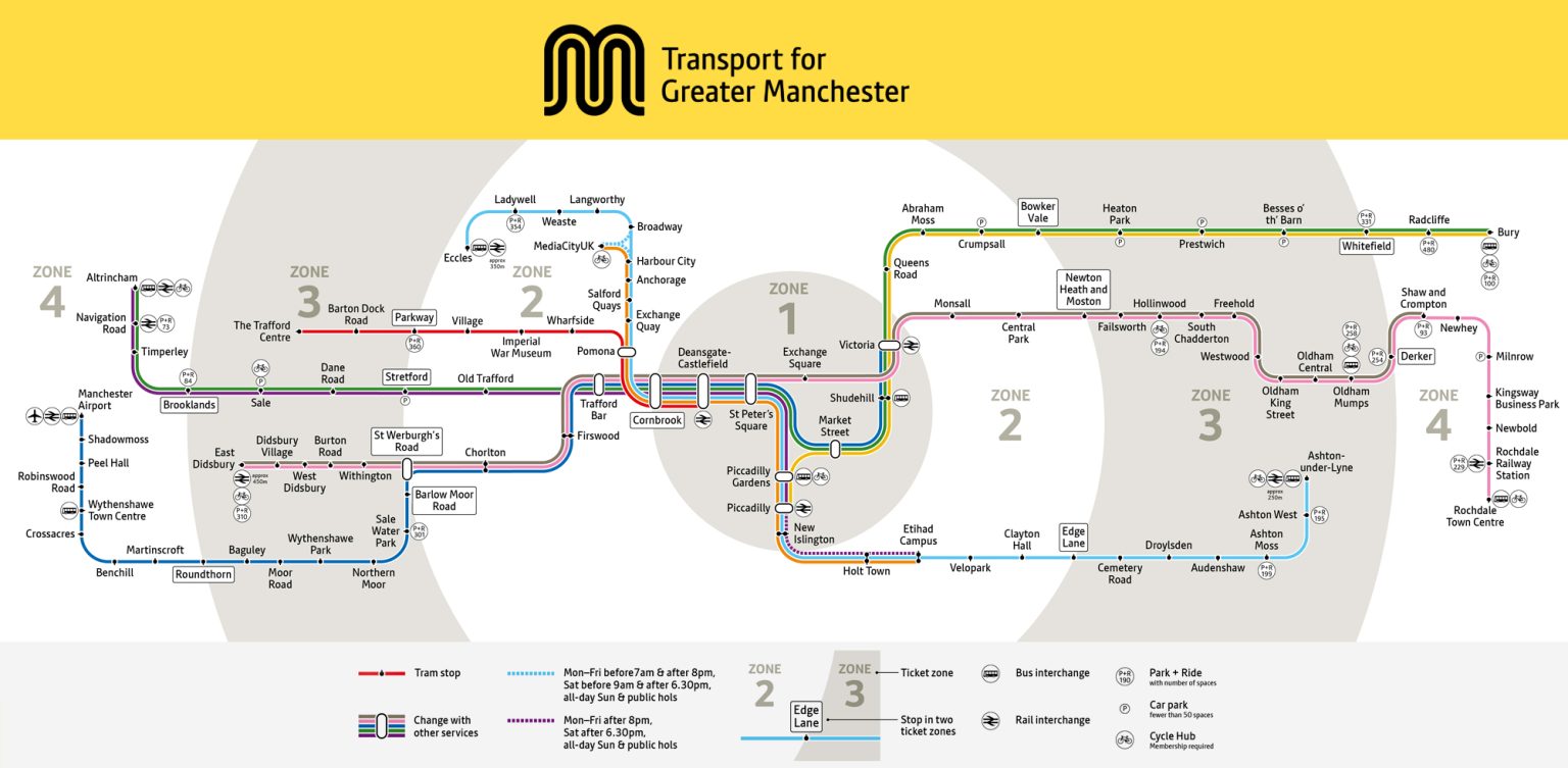 Manchester Metrolink Map, Timetable & Ticket Prices (2025) – Guide & Routes