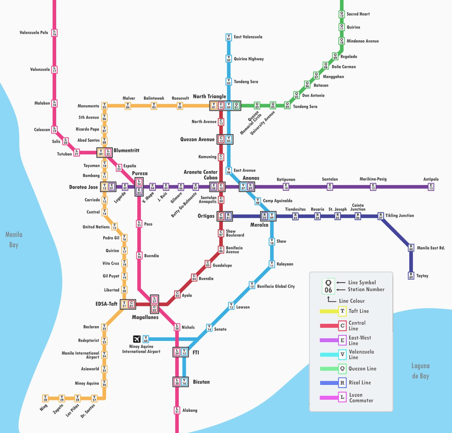 Manila Metro Rail Transit System (MRT) — Map, Lines, Route, Hours, Tickets