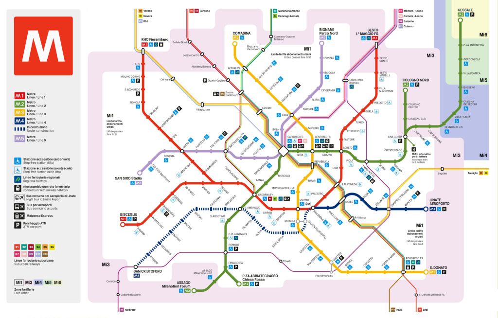 Milan Metro — Map, Lines, Route, Hours, Tickets