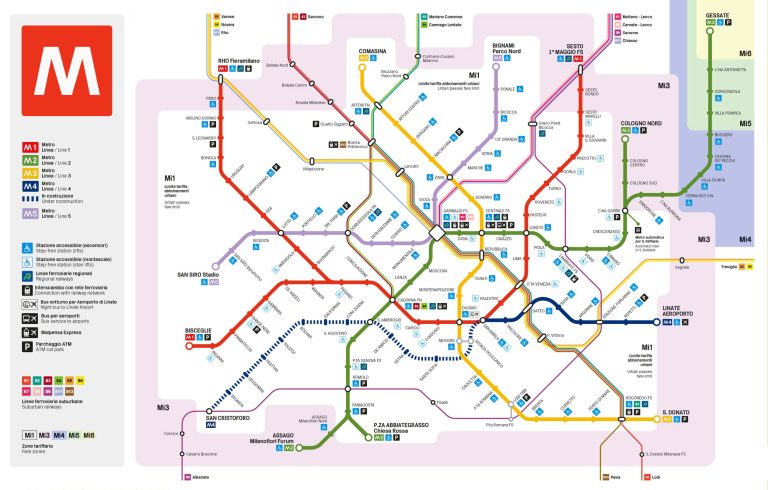 Milan Metro — Map, Lines, Route, Hours, Tickets