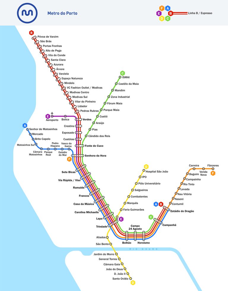 Porto Metro Map, Tickets, Timetable and Stations