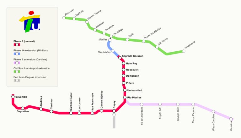 San Juan Tren Urbano — Map, Lines, Route, Hours, Tickets