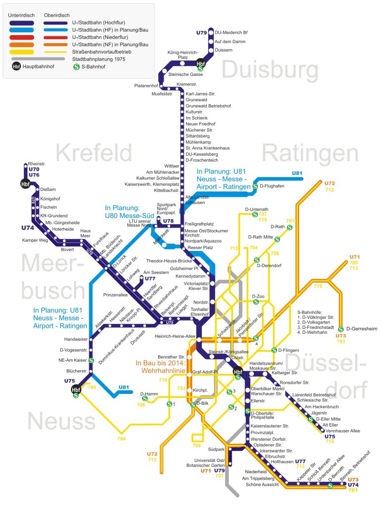 Duisburg Stadtbahn Map, Stations, Timetable and Tickets