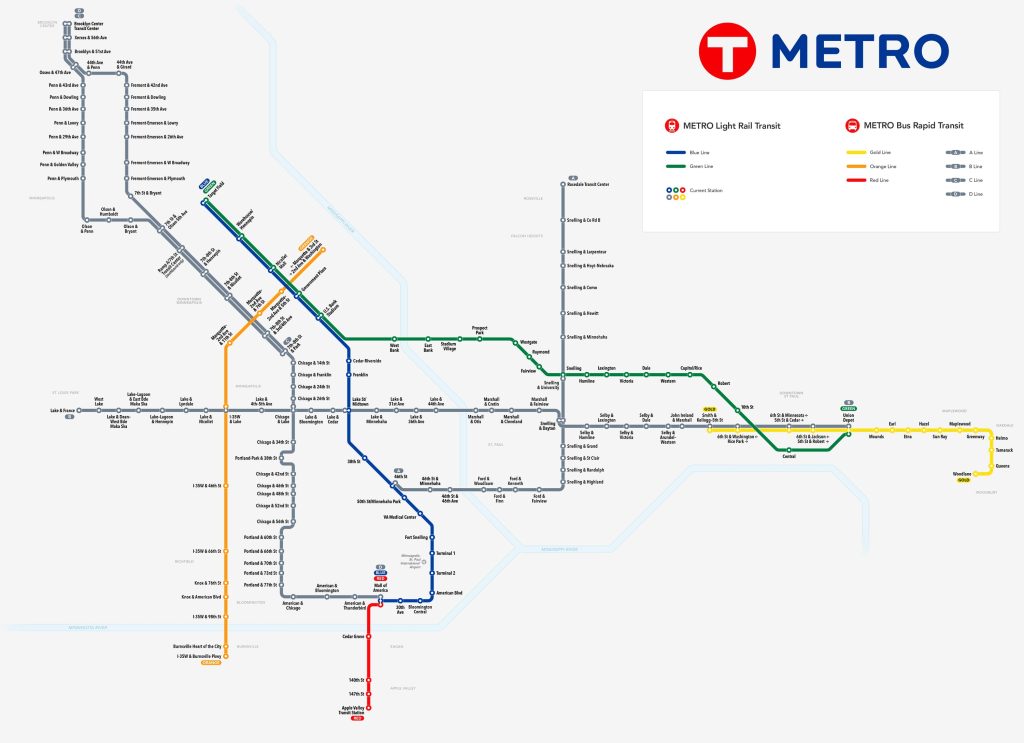 Minnesota Metro — Map, Lines, Route, Hours, Tickets