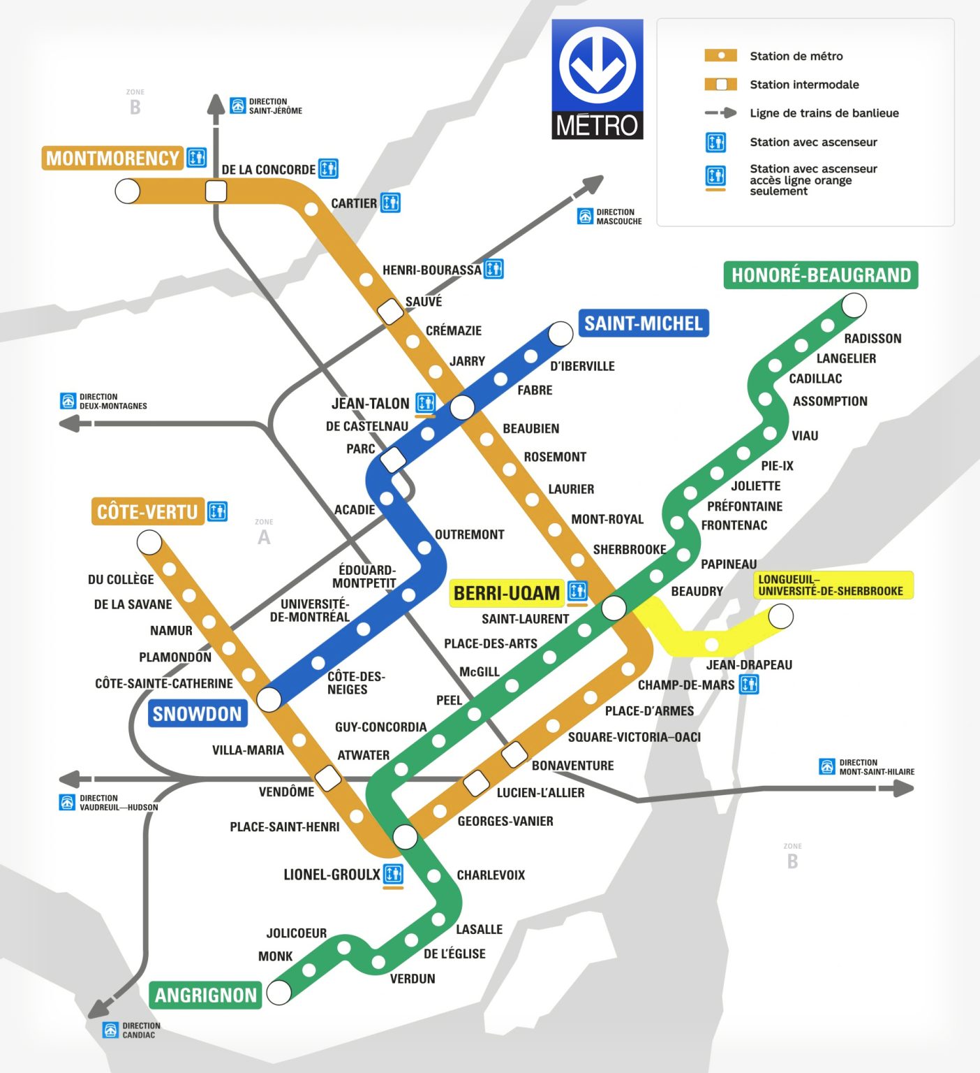 Montreal Metro Map Lines Route Hours Tickets