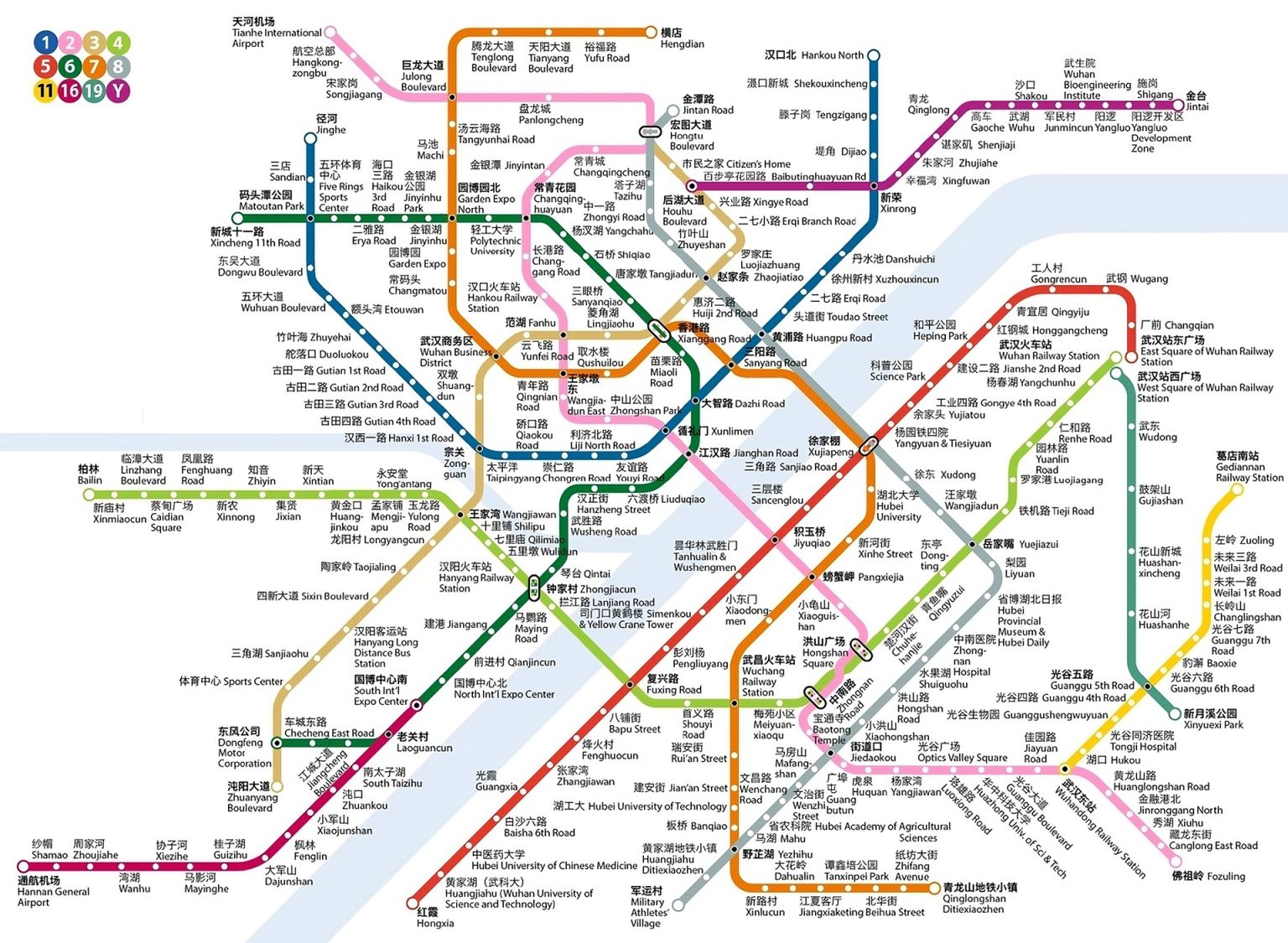 Wuhan Metro — Map, Lines, Route, Hours, Tickets
