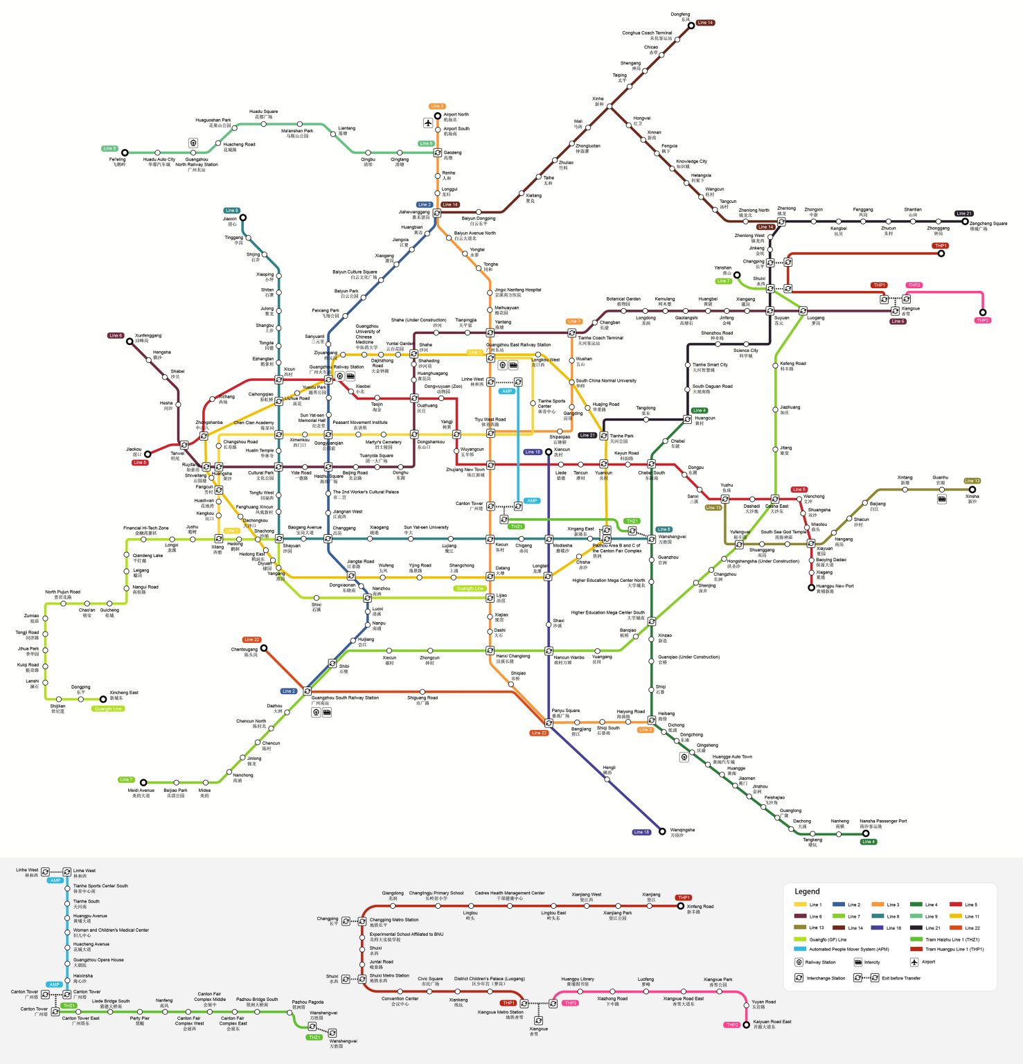 Guangzhou Metro Map, Stations, Timetable, Fares and Airport Connection