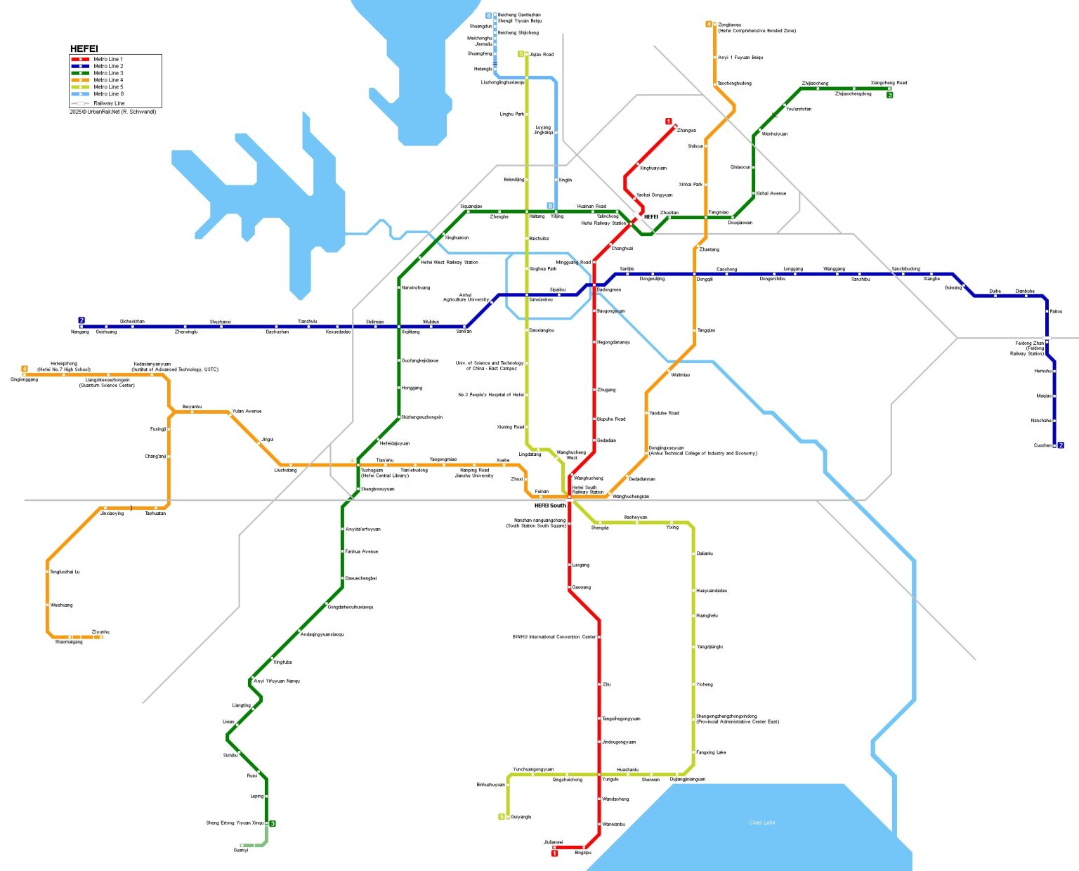 Hefei Metro: Map 2025, Lines, Timetable, Ticket Prices & Stations
