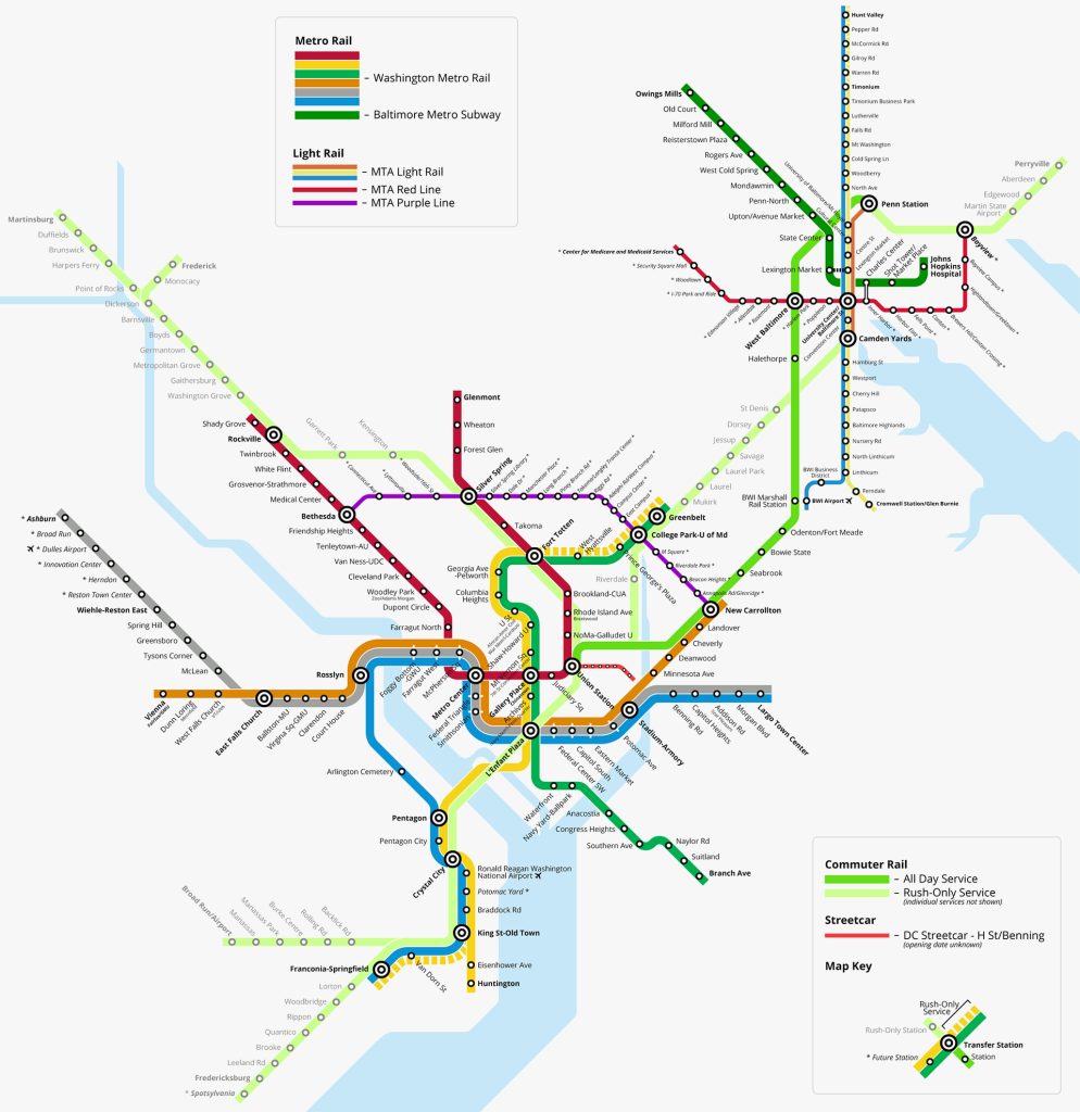Baltimore Metro Subway — Map, Lines, Route, Hours, Tickets