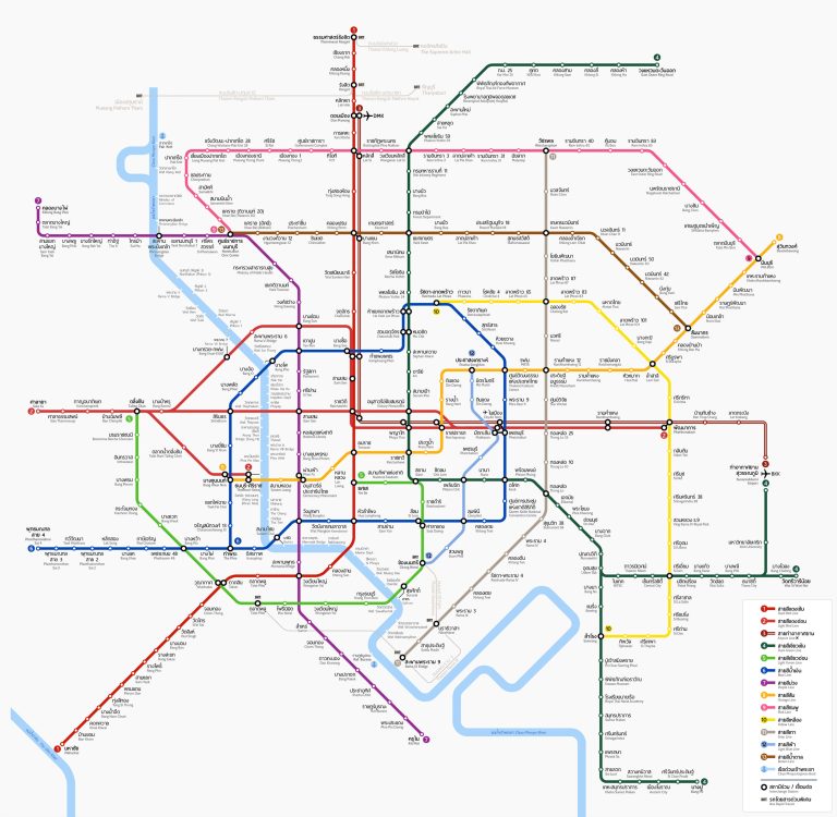Bangkok Metro (MRT) — Map, Lines, Route, Hours, Tickets